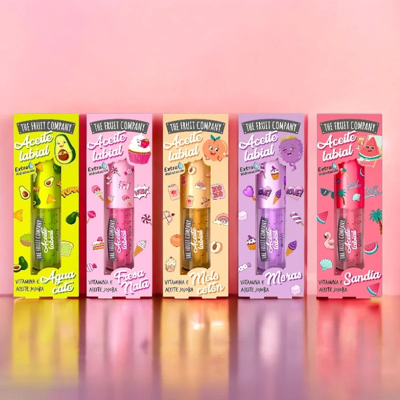 Random Mix of 10 – €1,57 Lip Oil - 5 Assorted Flavors - The Fruit Company